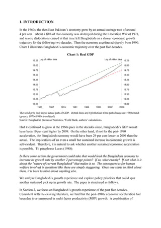Economic growth in bangladesh experience and policy priorities | PDF