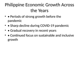 Economic Growth and Development Philippines | PPTX