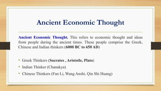Economic Ideas of Hebrews (Early economic thought) | PPT