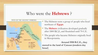 Economic Ideas of Hebrews (Early economic thought) | PPT
