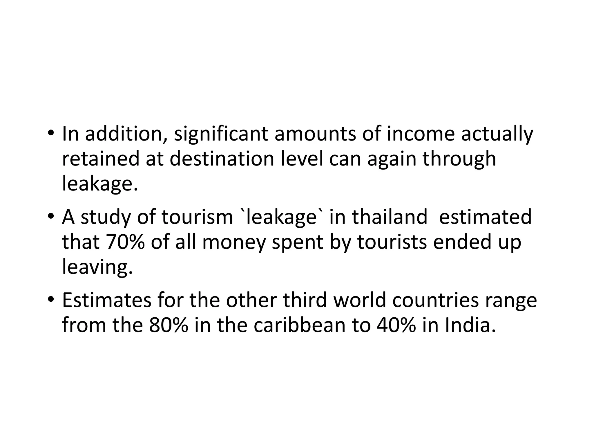 Economic impacts of tourism | PPTX
