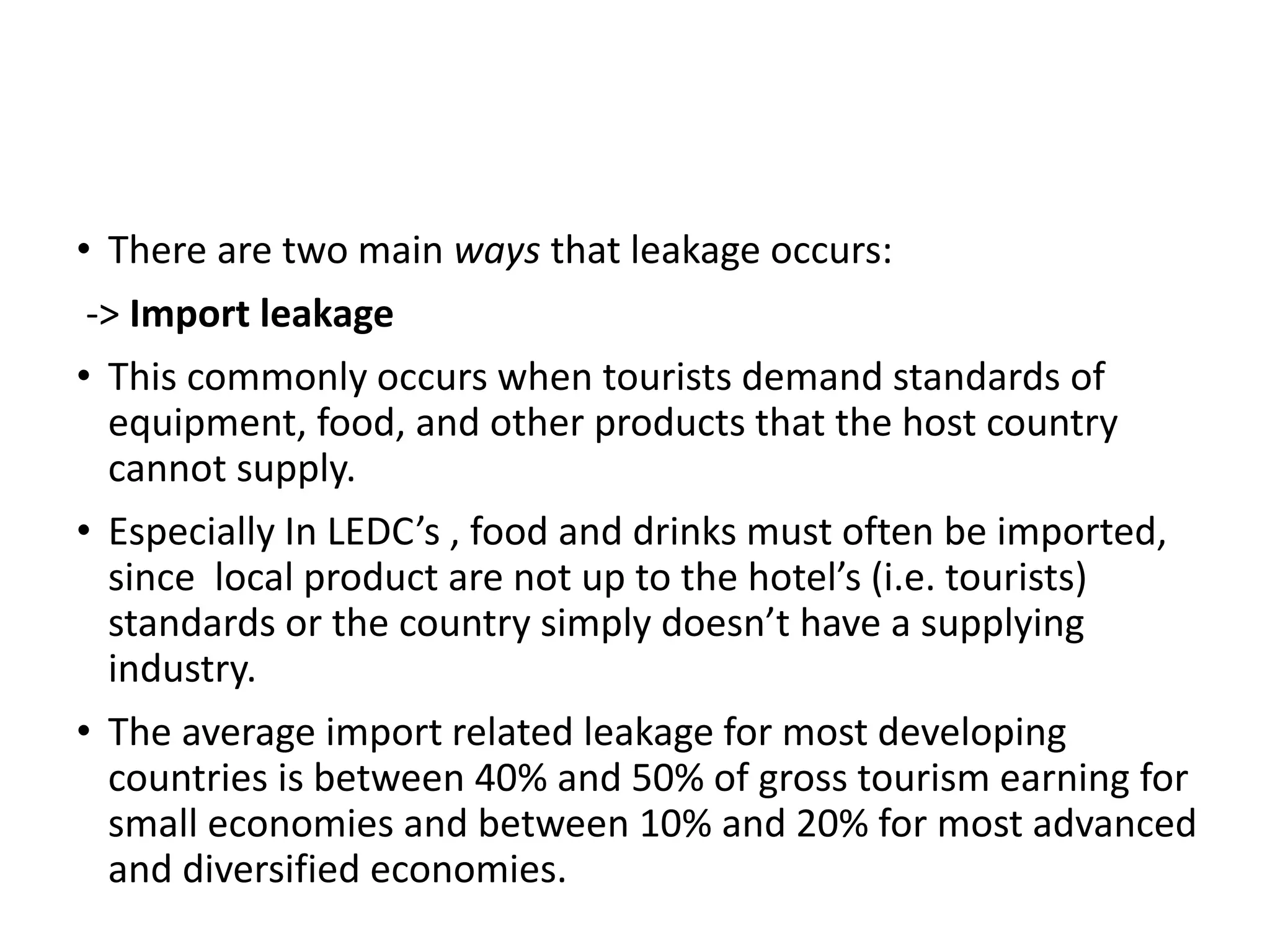 Economic impacts of tourism | PPTX