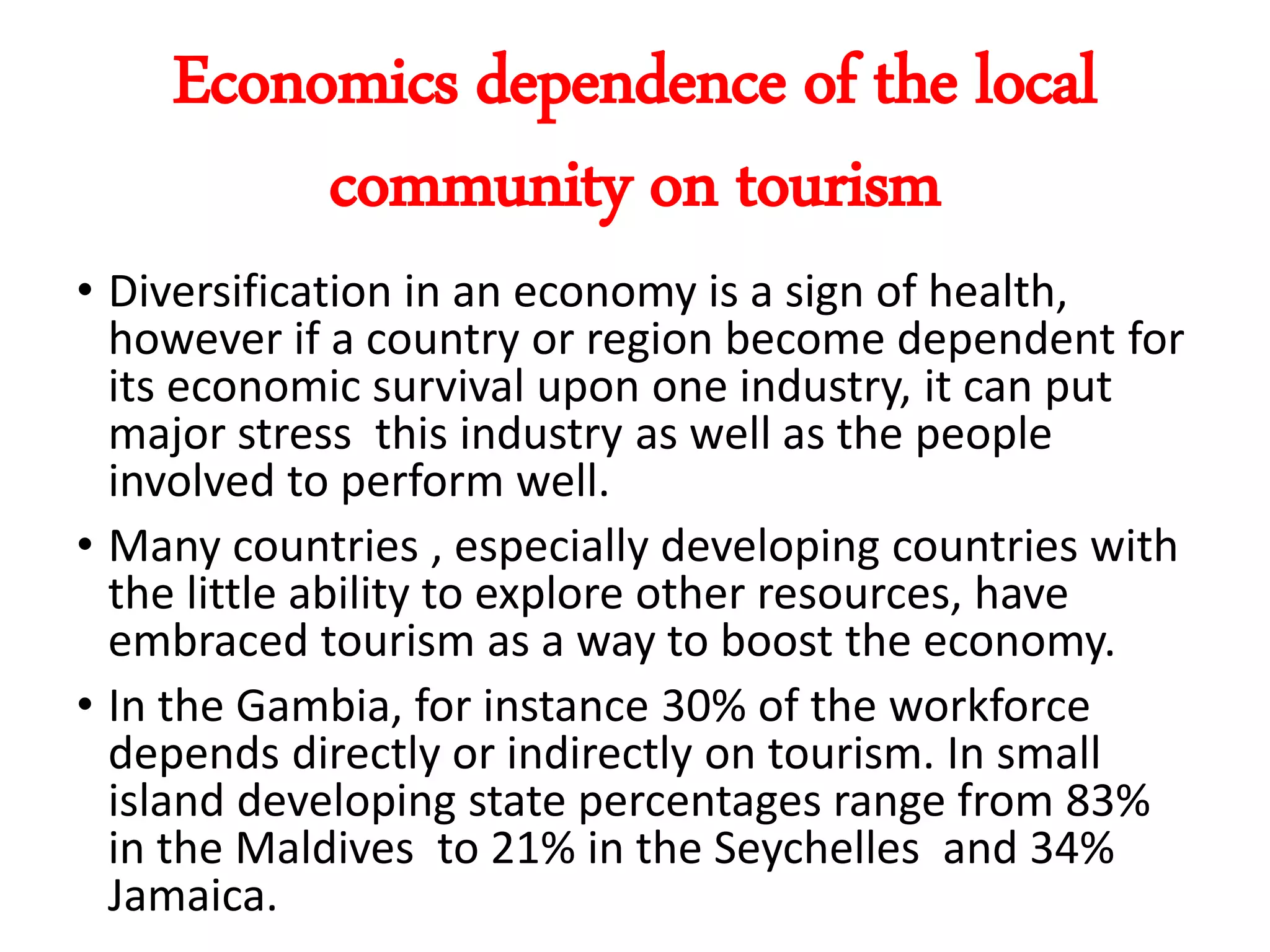 Economic impacts of tourism | PPTX