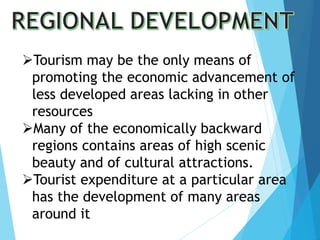 Economic impacts of tourism | PPTX