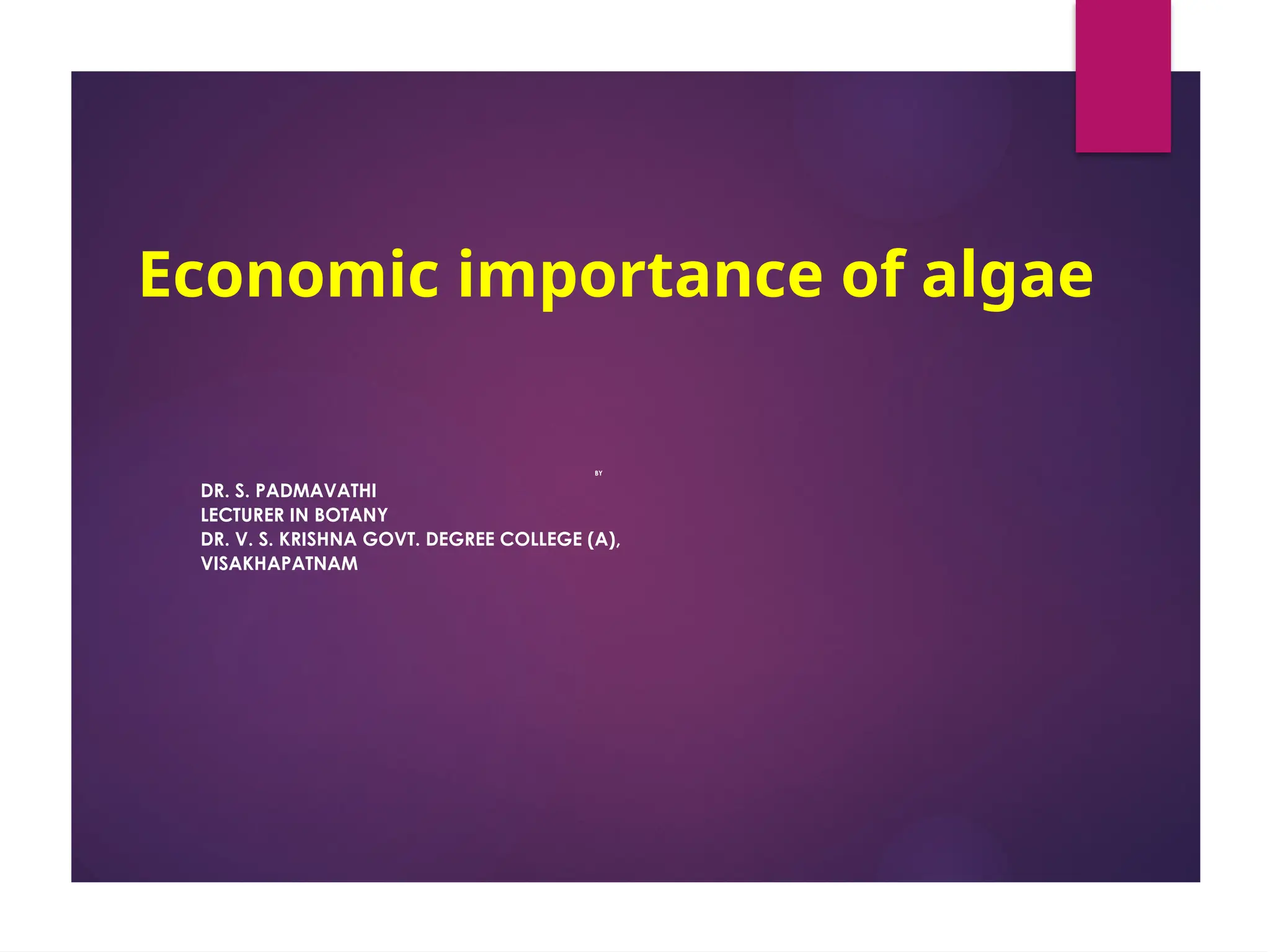 *Economic Importance of Algae*. ppt. Advantages and Disadvantages of Algae | PPT