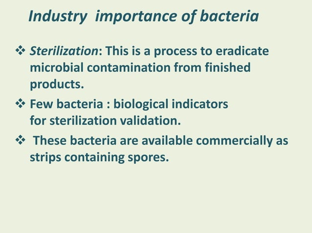 Economic importance of bacteria | PPTX | Biotech and Biomedical Industry | Industries