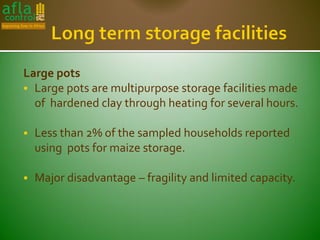 Economic importance of different maize storage structures in kenya | PDF