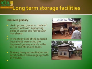 Economic importance of different maize storage structures in kenya | PDF