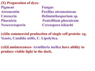 Economic importance of fungi | PPTX