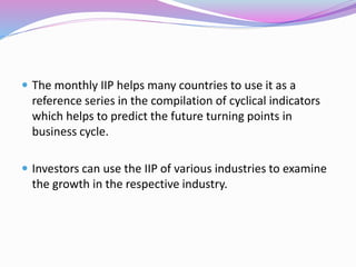 Index of Industrial Production and its comparison | PPTX