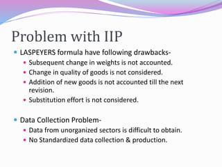 Index of Industrial Production and its comparison | PPTX