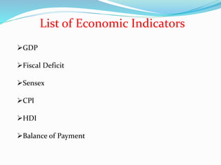 Economic Indicators | PPTX