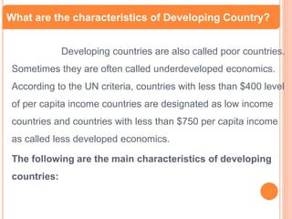 Economic Inequality in Developing Country | PPTX