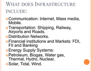 Economic infrastructure | PPTX
