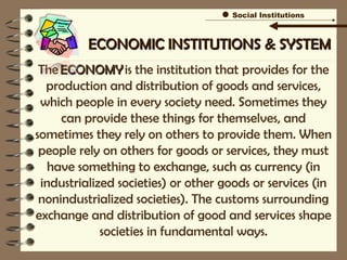 Economic institution | PPT