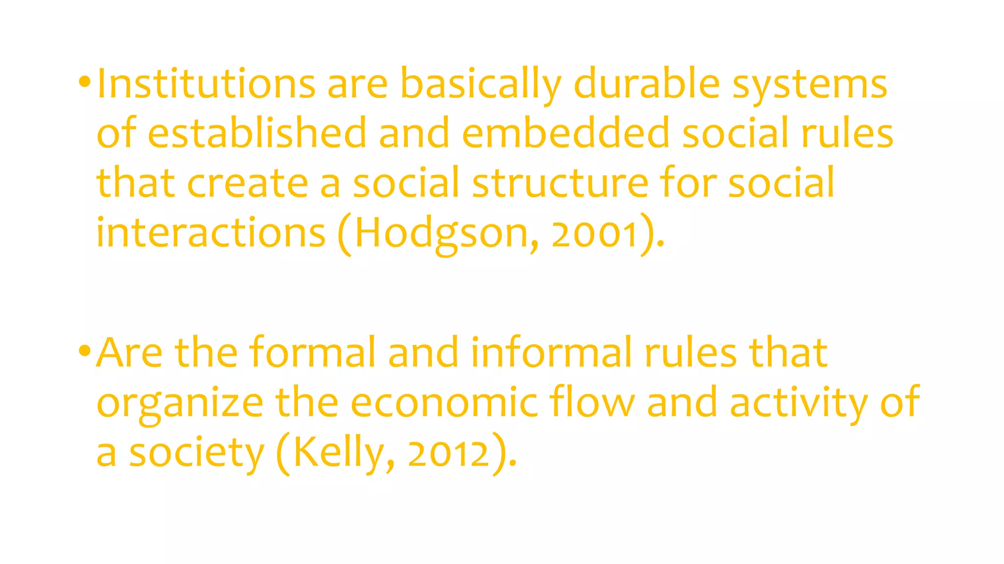 Economic institutions | PPTX
