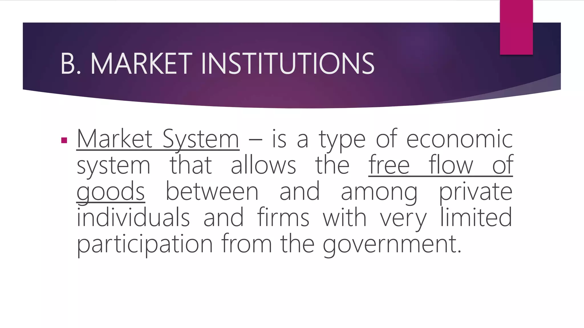 Economic institutions | PPTX