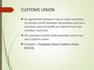 Economic integration | PPTX