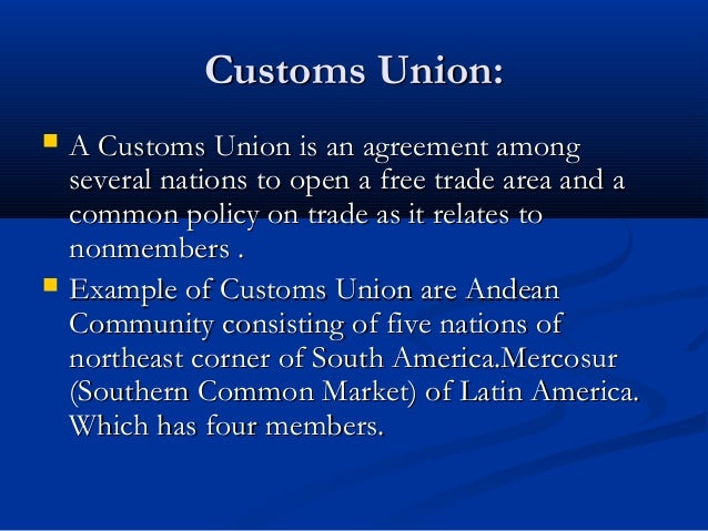 Economic integration and levels of integration