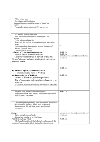 Economic issues of pakistan | PDF