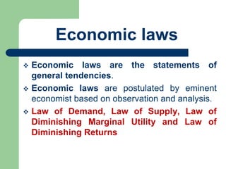 Economic laws | PPT
