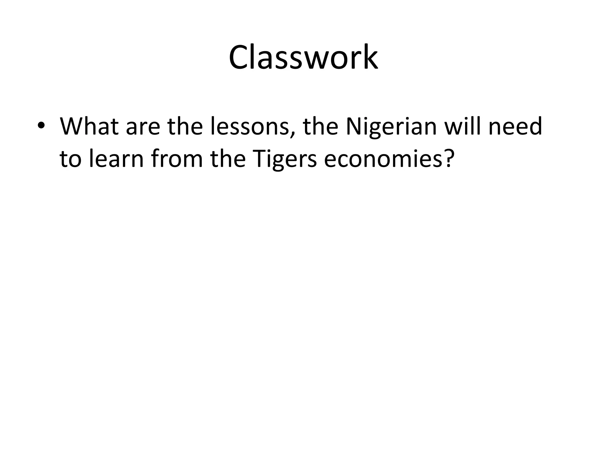 Economic lessons from asian tigers, japan, | PPTX