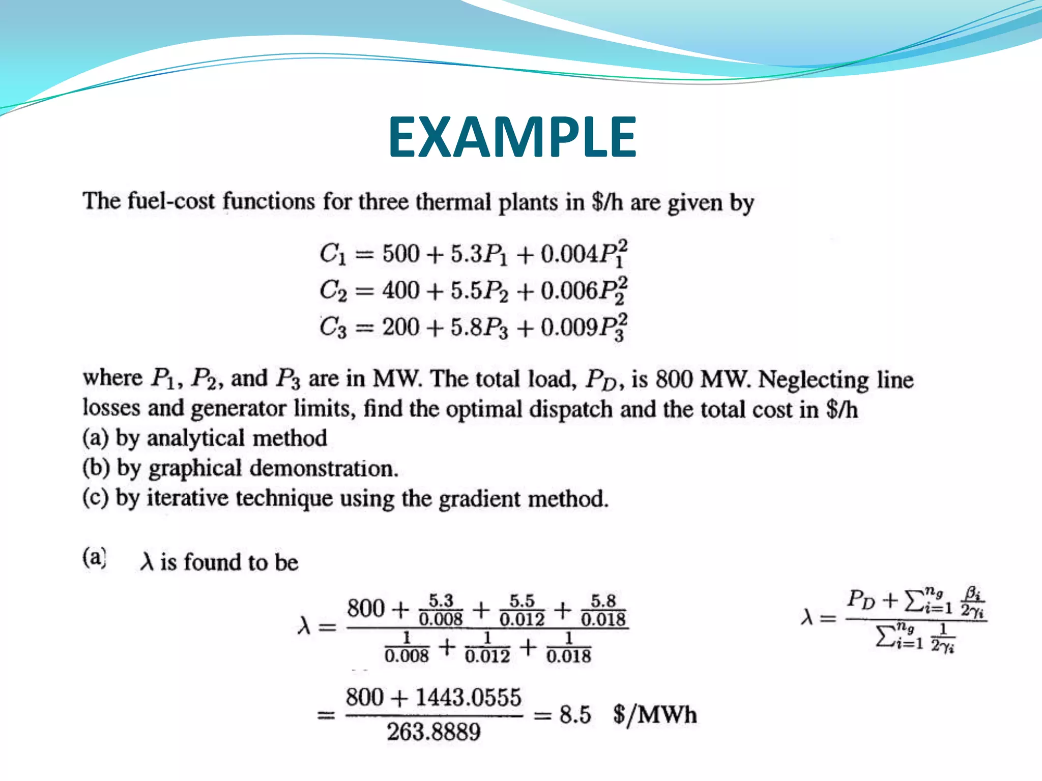 Economic load dispatch | PPTX