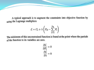 Economic load dispatch | PPTX