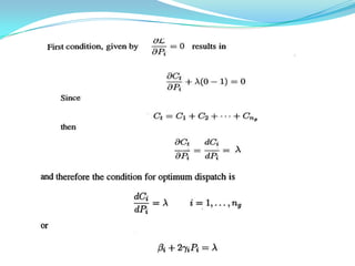 Economic load dispatch | PPTX