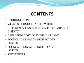 Economic load dispatch | PPTX | Gas and Electric | Home Utilities