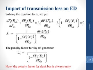 Economic load dispatch | PPTX