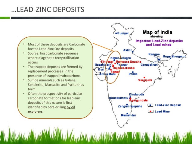 Economic mineral deposits india | PPT