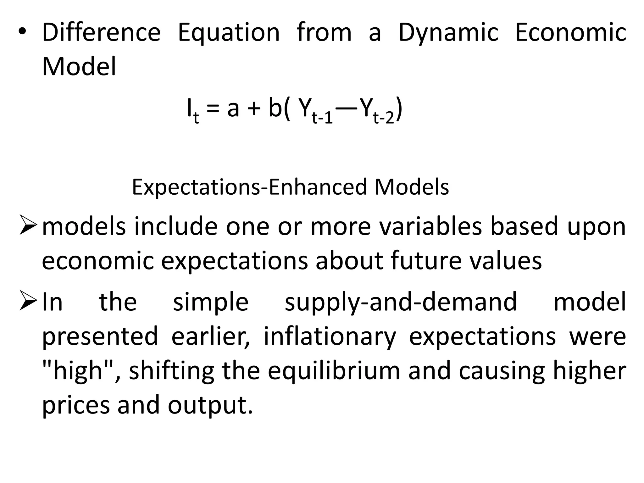 Economic model | PPTX
