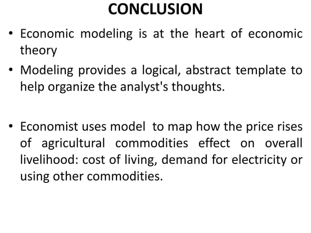 Economic model | PPTX