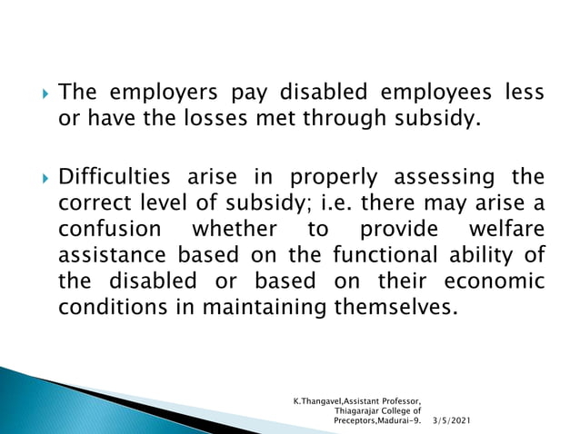 ECONOMIC MODEL OF DISABILITY | PPTX