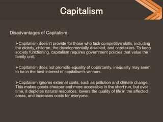 Economic models capitalism, socialism, communism | PPTX