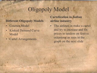 Oligopoly Example - Indian Airline Industry | PPTX