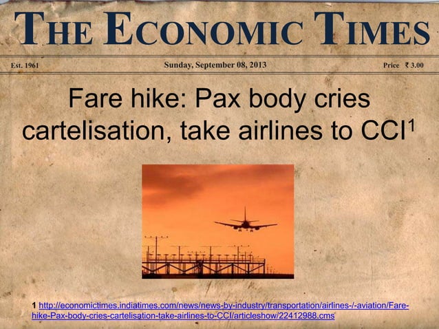 Oligopoly Example - Indian Airline Industry | PPT