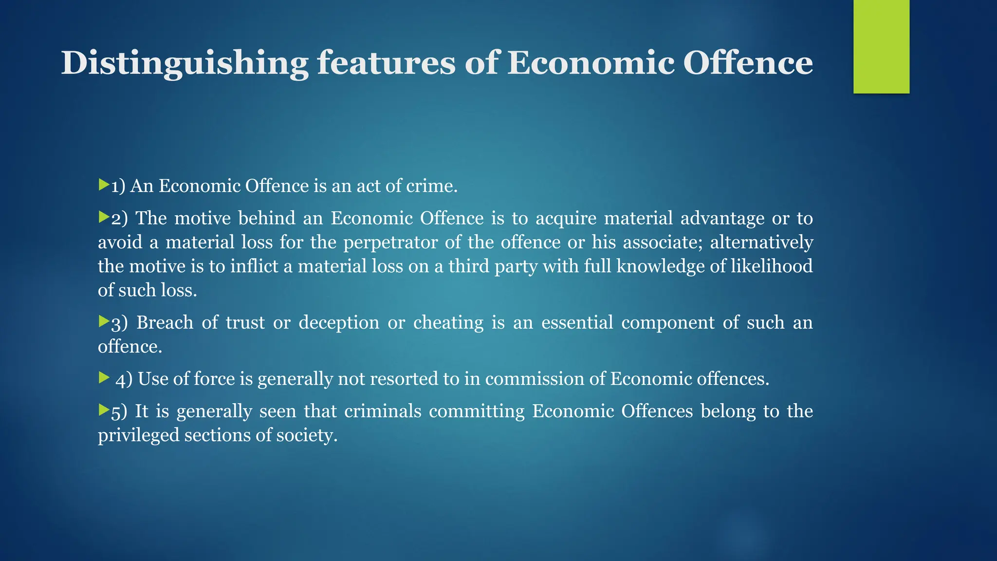 Economic offences as white collar crime PPT.pptx