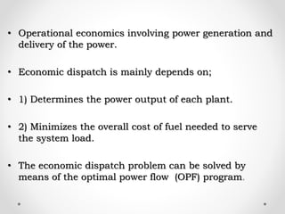 Economic operation and control | PPTX