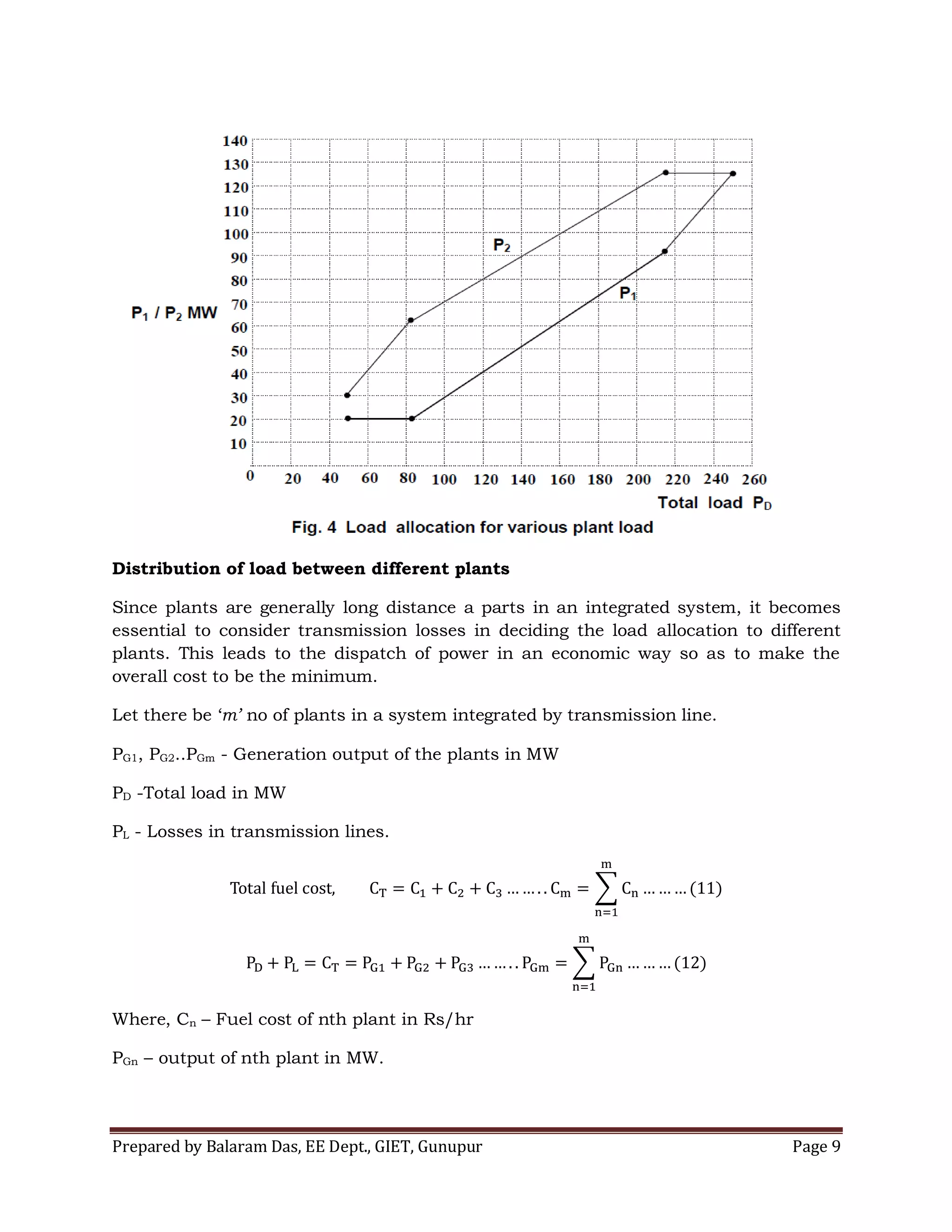 Economic operation of power system | PDF