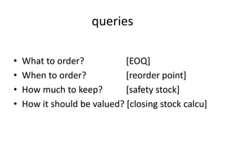 Economic order quantity | PPTX