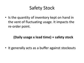 Economic order quantity | PPTX