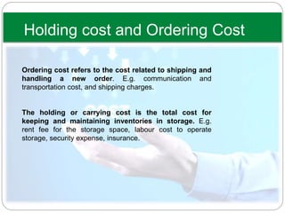 Economic order quantity | PPTX