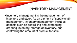 Economic order quantity (eoq) model | PPTX