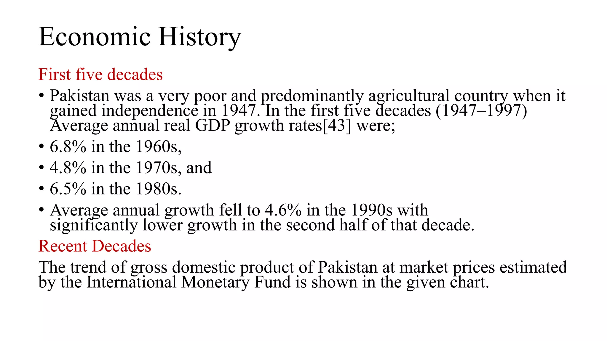 Economic outlook of Pakistan | PPTX