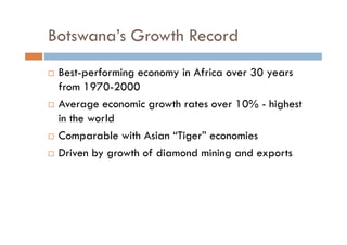 2008:Botswana Economic Overview | PDF
