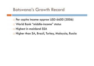 2008:Botswana Economic Overview | PDF