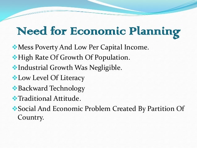 Economic Planning Economic Planning