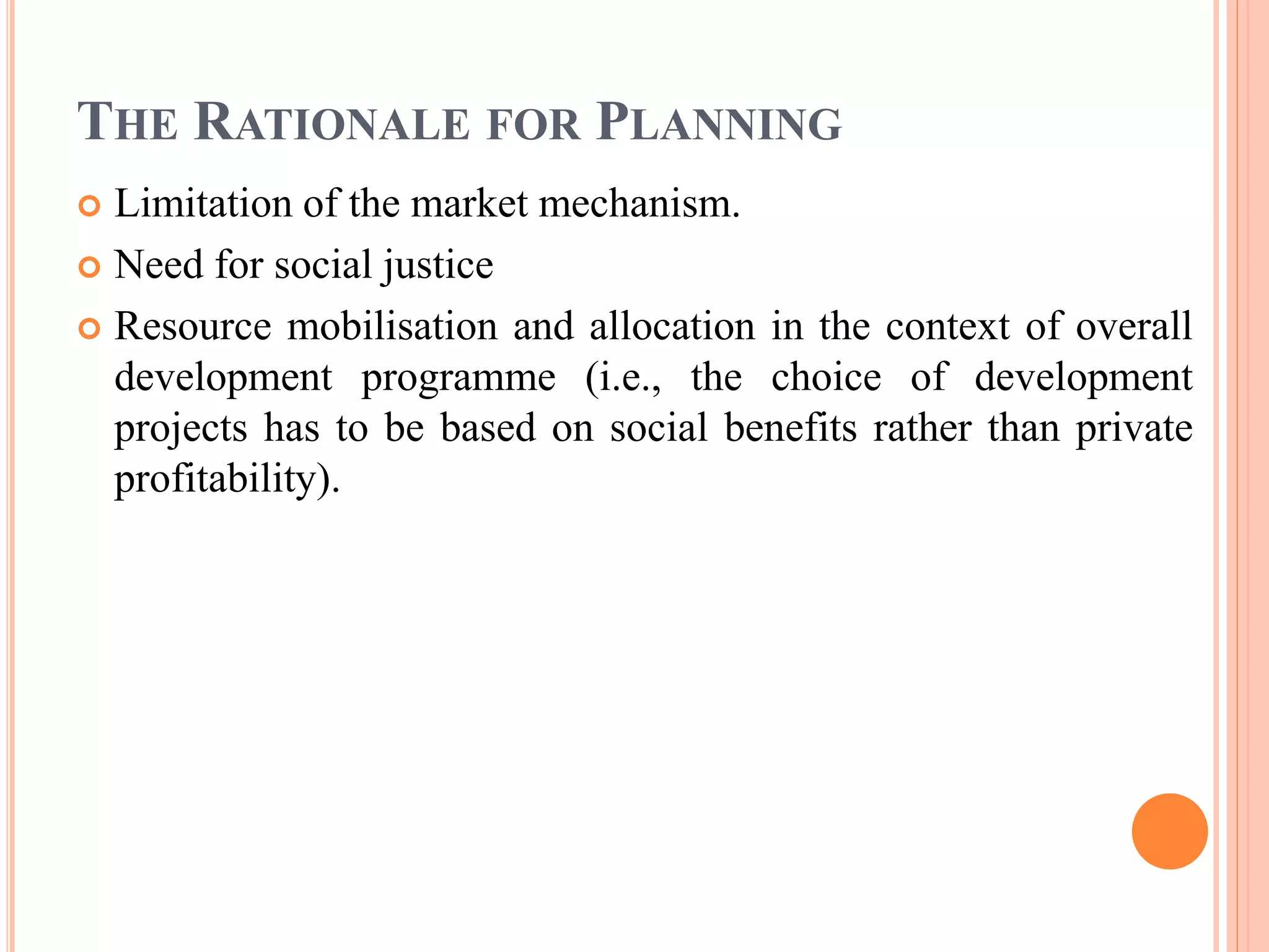 Economic Planning: Rationale, Features and Objectives | PPTX
